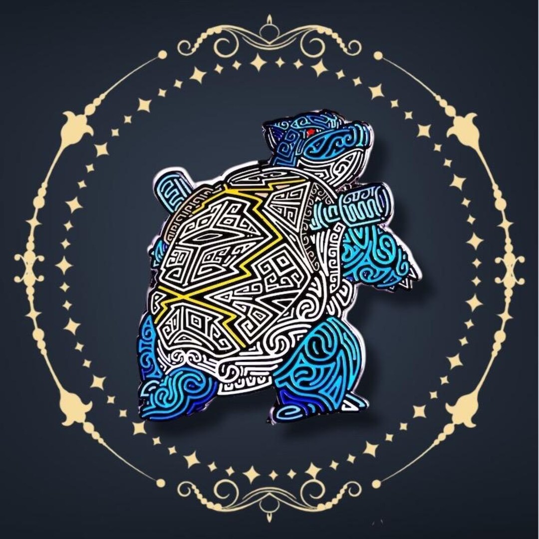 Blastoise Hard Enamel Pin, Wartortle, Squitle Pin| Anime Gift for Boys ...