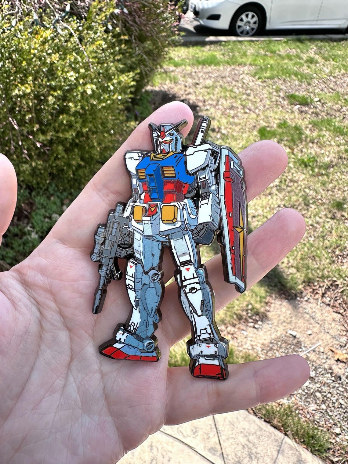 Large Mobile Suit Gundam Enamel Pin: Anime Backpack Accessory - Etsy