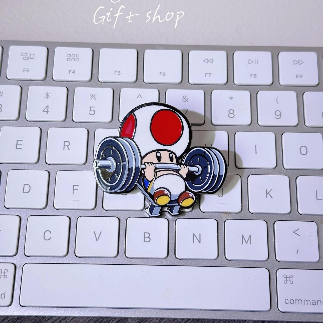 Super Mario Gym Mushroom Enamel Pin Pins Anime Gift for Boys Enamel ...