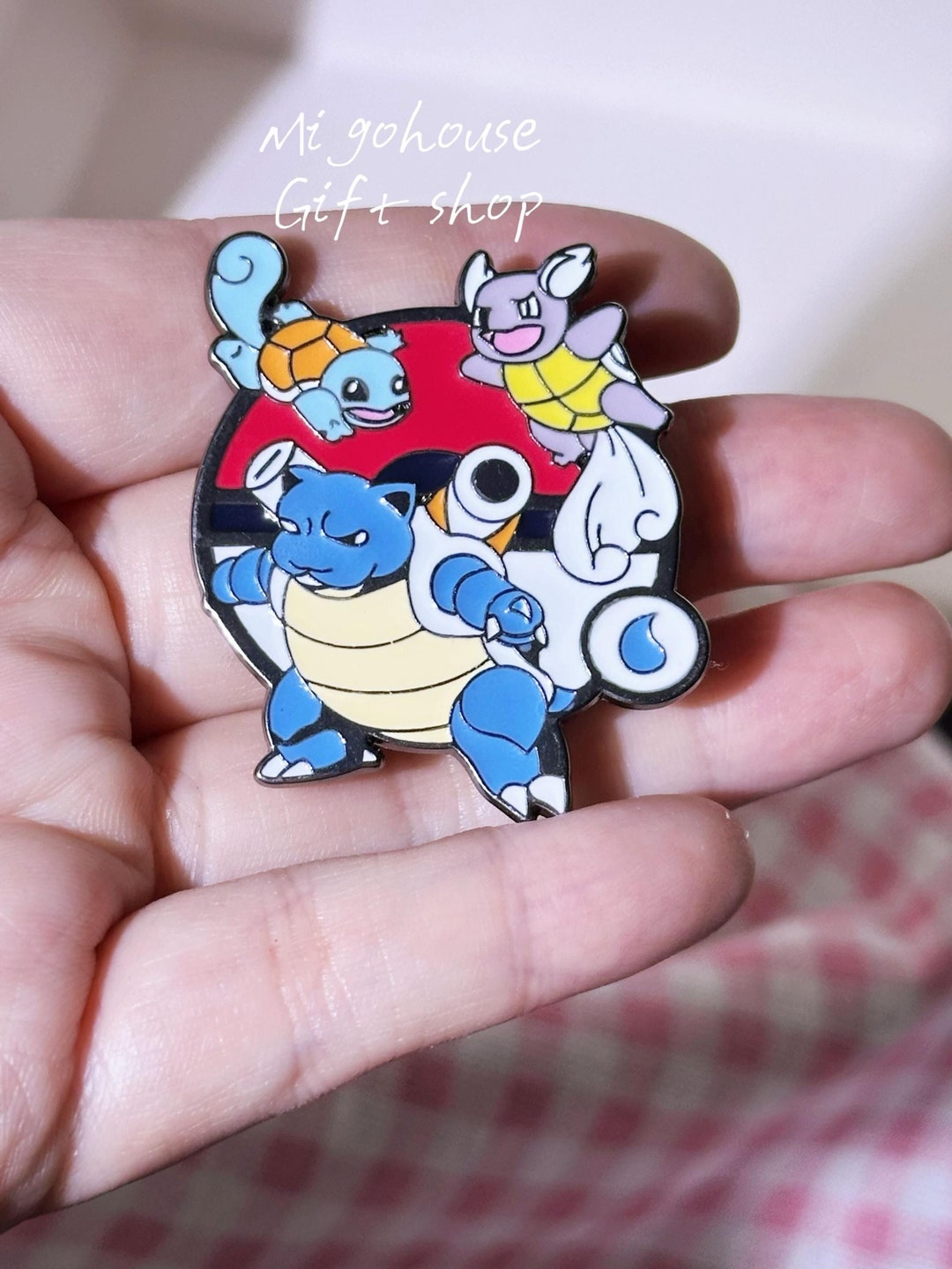 Pokemon Squirtle, Wartortle , Blastoise Enamel Pin Pins Anime Gift for ...