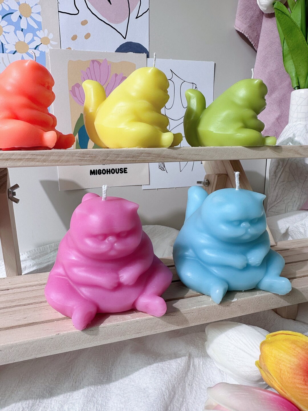 Big Grumpy Cat Fatcat Candle Grumpy Cat Candle Unique Candle Cute ...