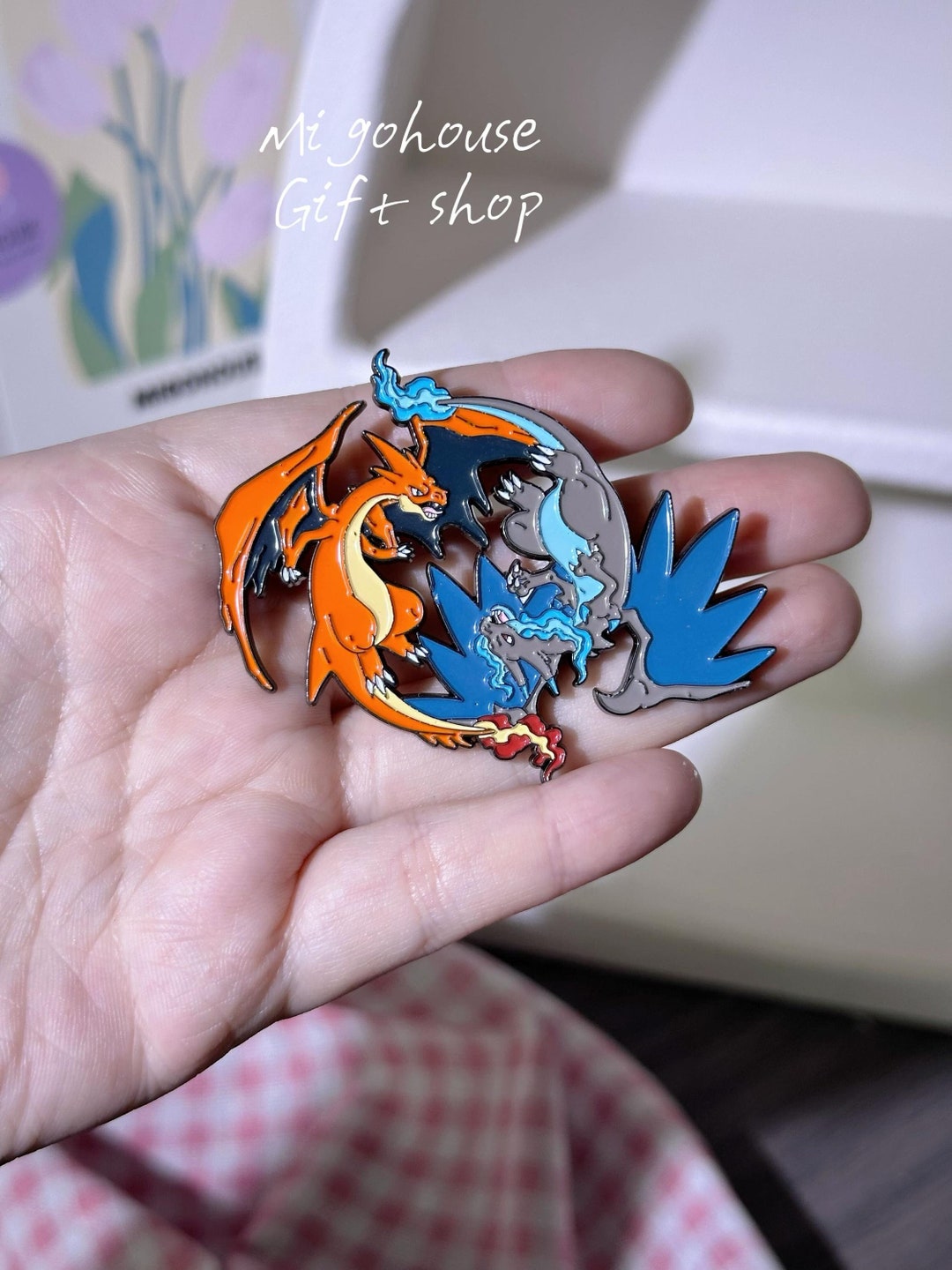 Pokemon Charizard, Charizard Shinny Enamel Pin Pins Anime Gift for Boys ...