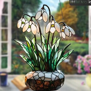 SUNCATCHER- Delicate Snowdrops Acrylic Hanging Decor, 8.3" X 11.8 ...