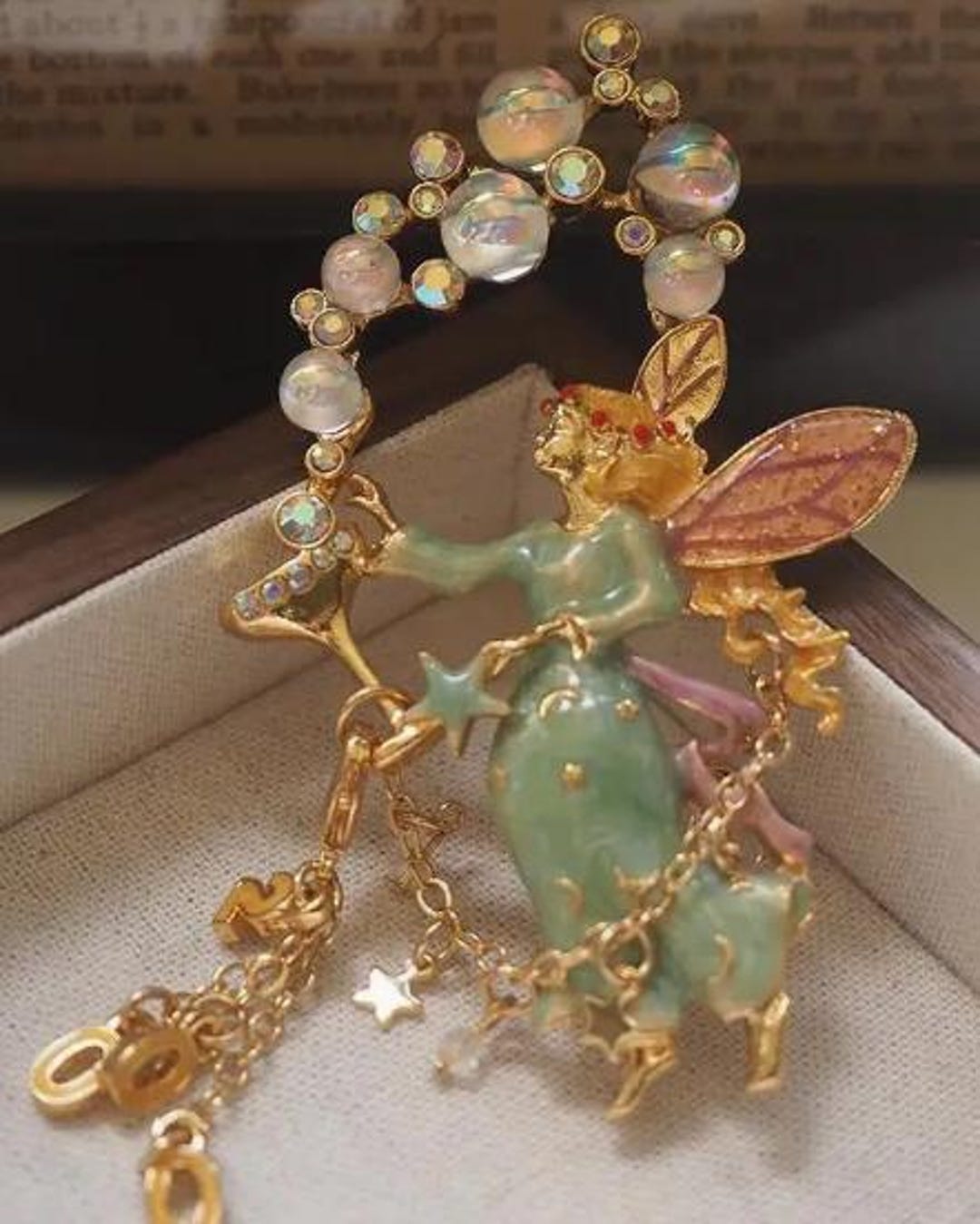 Vintage Baroque Fairy Tassel Pin Elegant Alloy Brooch - Etsy