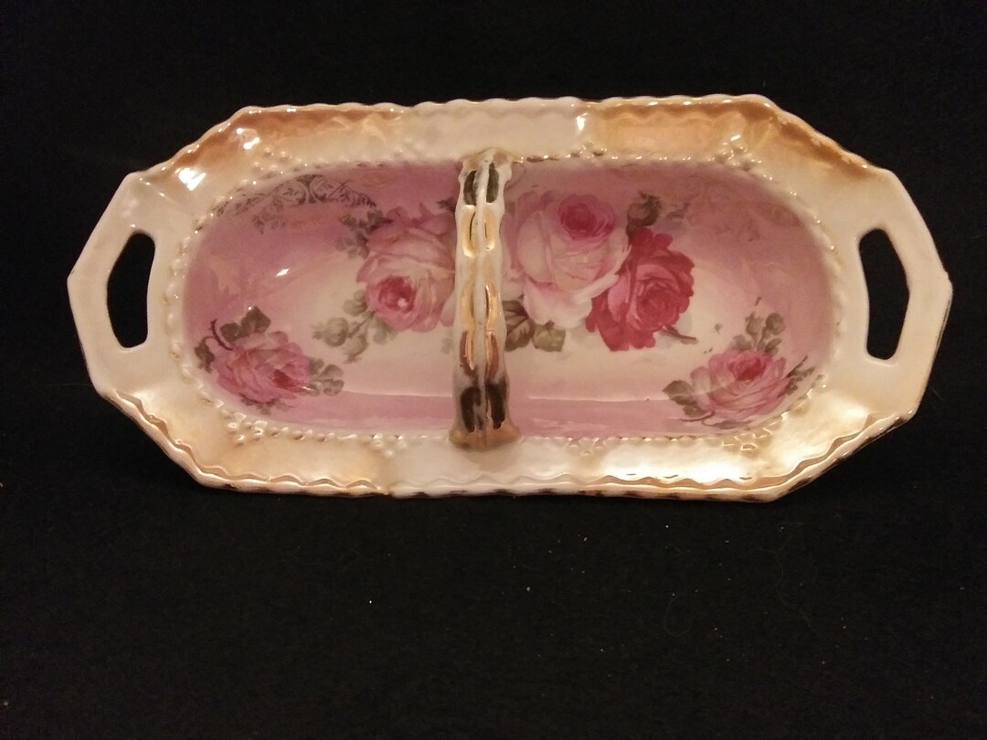 Vintage IPF Germany 1920-1949 Hand Painted Embossed Porcelain Handled ...