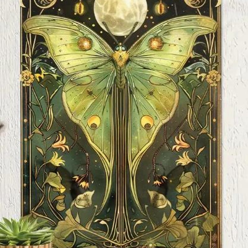 Luna Moth Art - Etsy