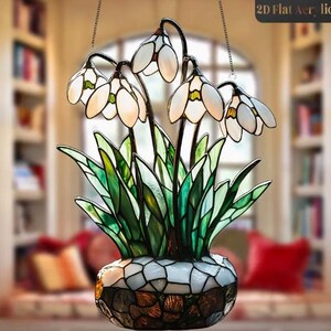 SUNCATCHER- Delicate Snowdrops Acrylic Hanging Decor, 8.3" X 11.8 ...