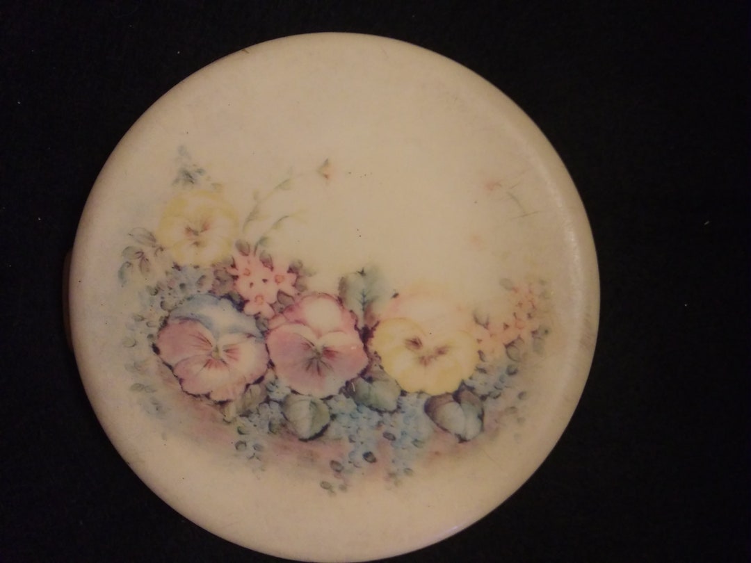 Vintage Rex Fifth Ave Large 5" Flapjack Celluloid Powder Compact - Etsy