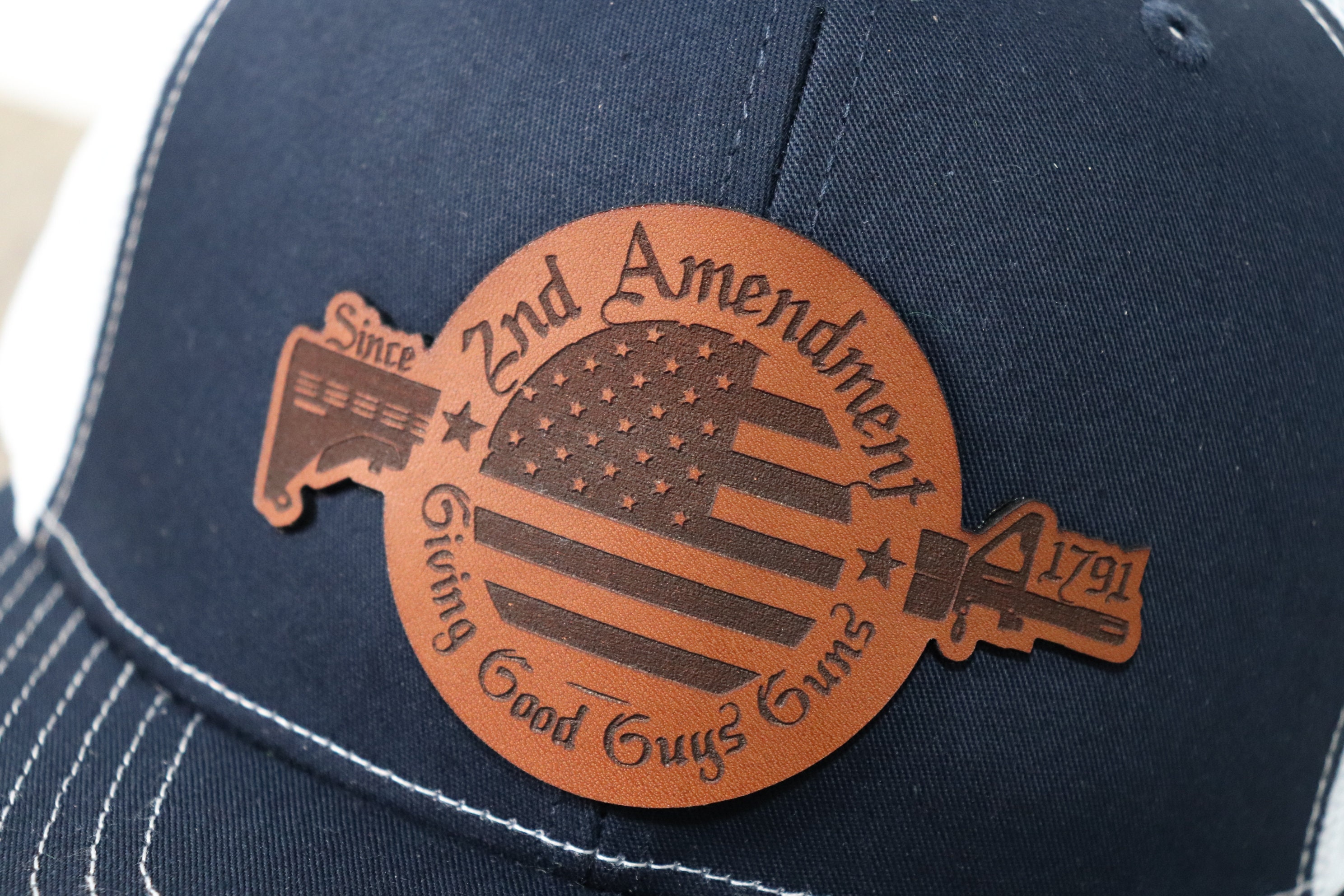 Giving Good Guys Guns Since 1791 Pro Gun Leather Patch Hat - Etsy