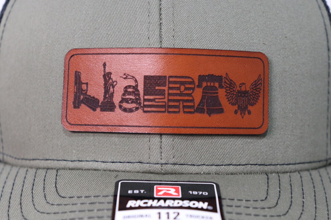Liberty Icon Leather Patch Hat | Statue of Liberty | Gadsden Flag | Gun ...