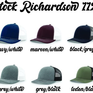 American Blue Collar Leather Patch Hat | Richardson 112 Trucker ...