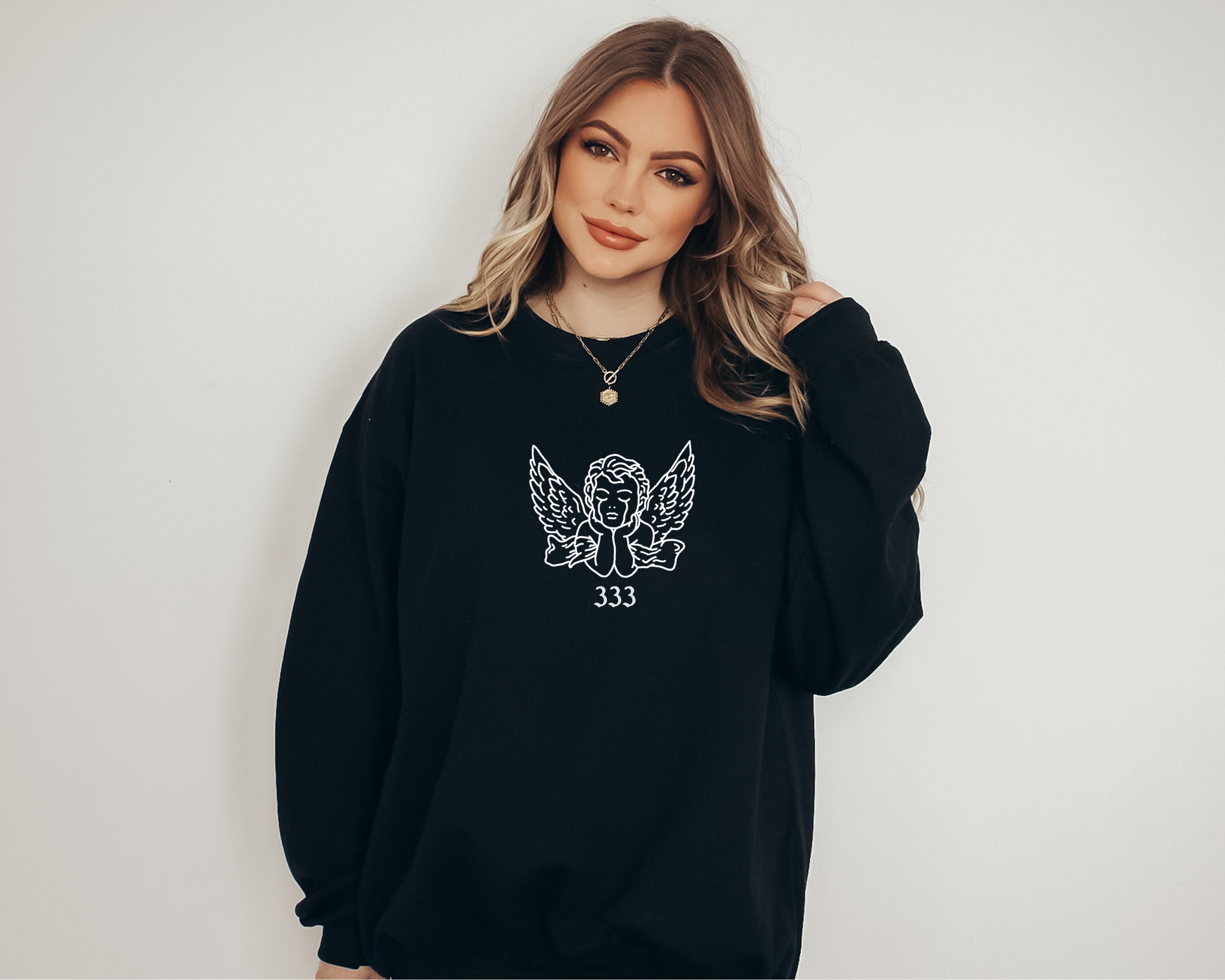 Angel Number 333 Sweatshirt, 333 Sweatshirt, Angel Number Sweatshirt ...