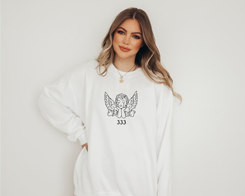 Angel Number 333 Sweatshirt, 333 Sweatshirt, Angel Number Sweatshirt ...