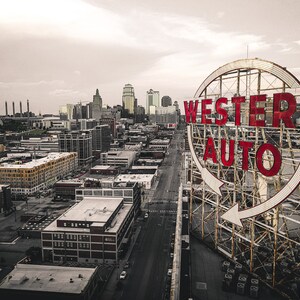 Western Auto Sign Kansas City, Kansas City Print, Kansas City Poster ...