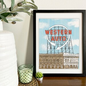 Kansas City Art, Custom Kansas City Art, Kansas City Skyline, Kansas ...