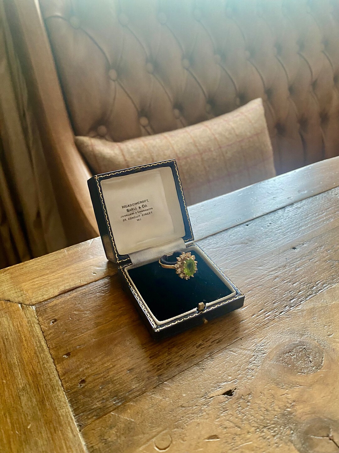 Quality Antique Leather Ring Box. Vintage Ring Box. Vintage Jewellery ...