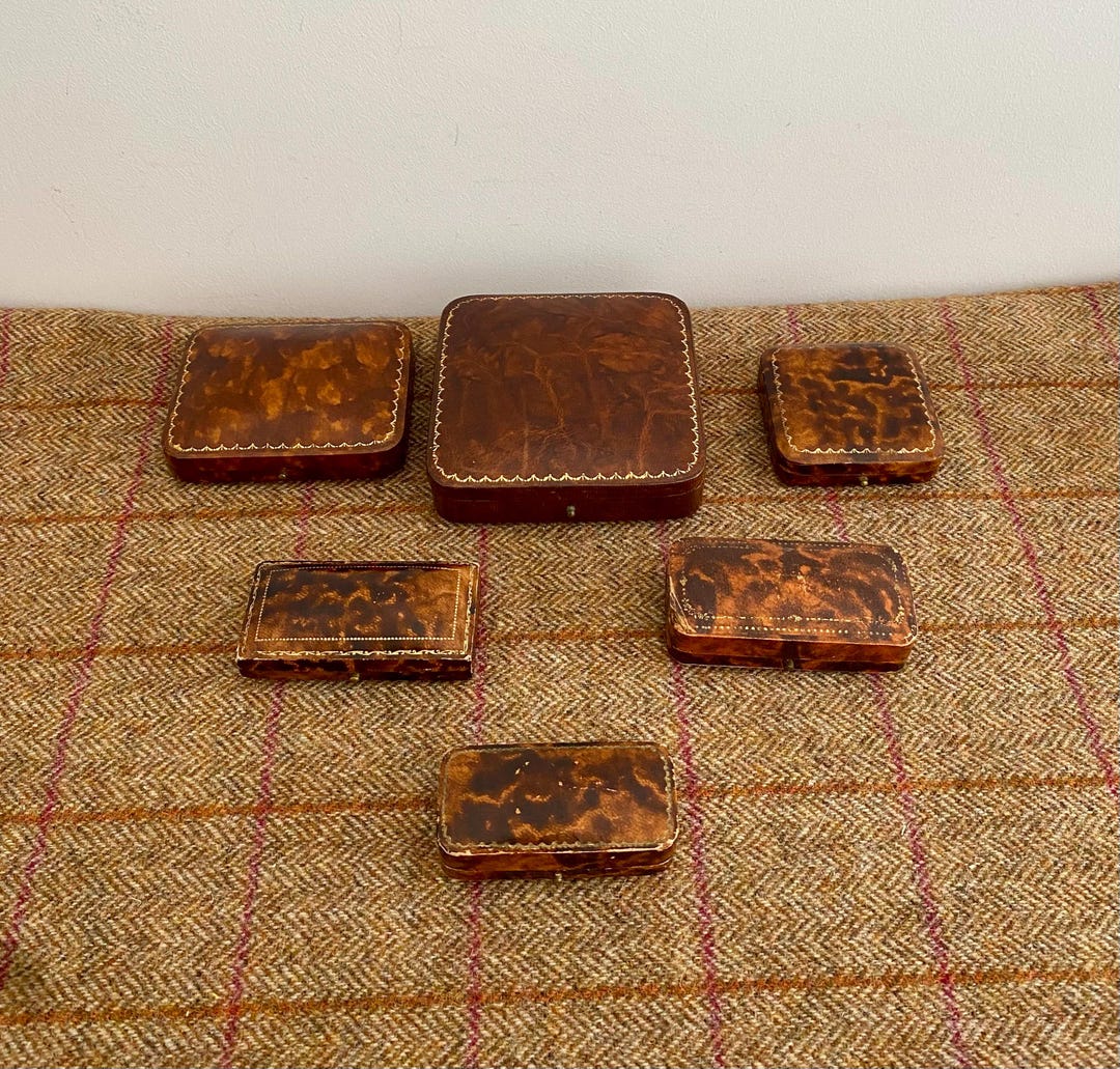 Six Antique Jewelry Boxes. Vintage Jewellery Boxes. Price is for All 6 ...