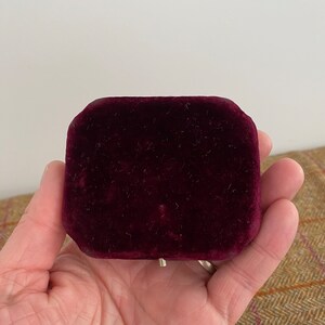 Antique Velvet Jewelry Box. Vintage Jewellery Box - Etsy