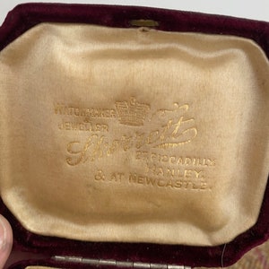 Antique Velvet Jewelry Box. Vintage Jewellery Box - Etsy