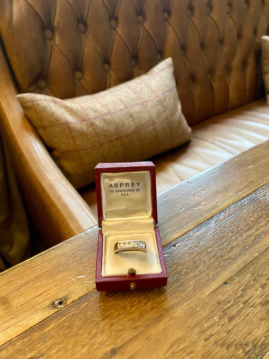 Vintage Asprey Ring Box. Quality Jewelry Box. Vintage Jewellery Box ...