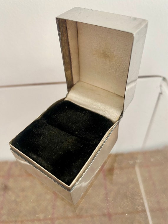 Rare Antique Sterling Silver ring Box. Vintage Ring B… - Gem