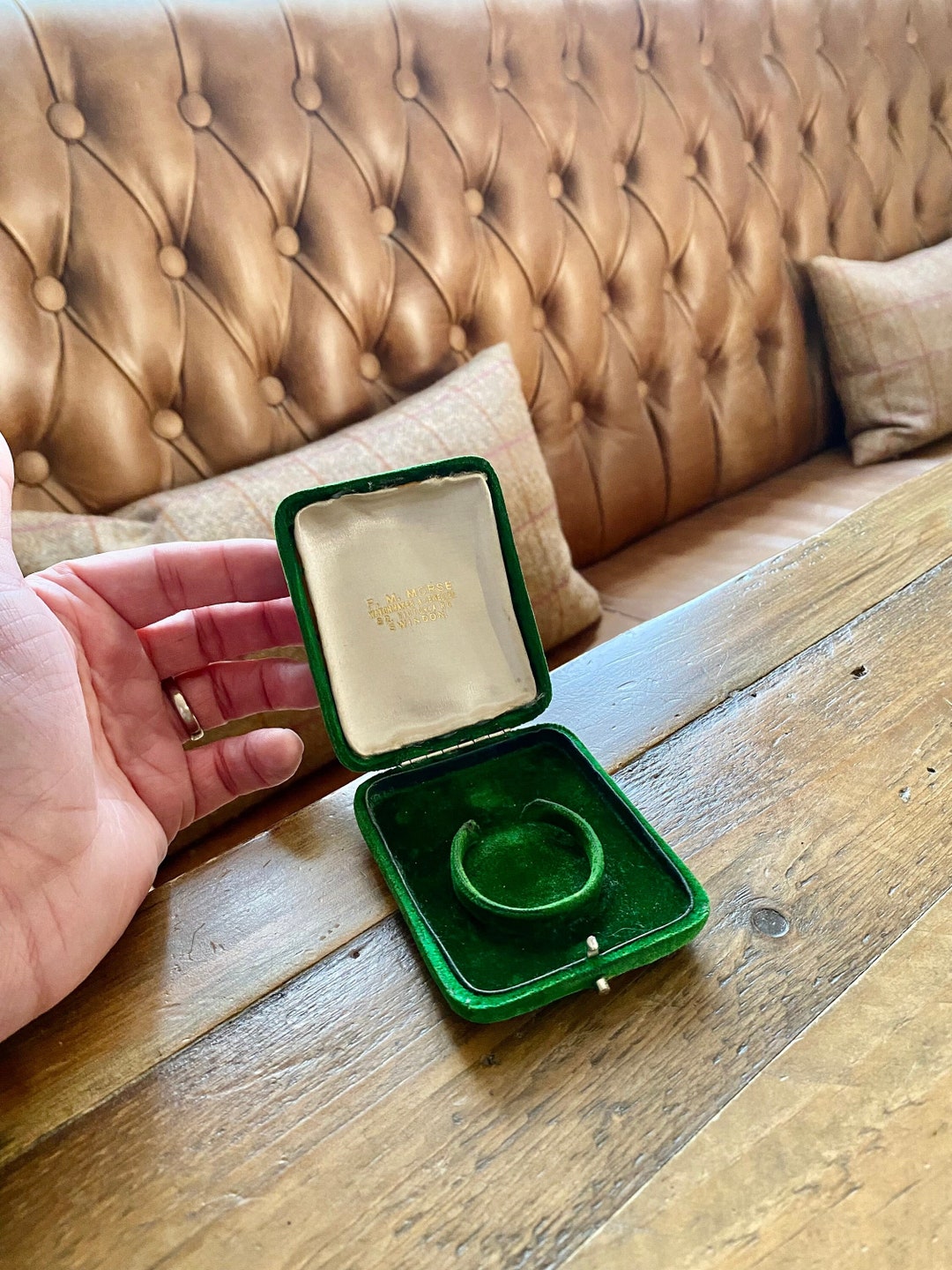 Velvet Antique Jewelry Box. Vintage Pocket Watch Case. Vintage - Etsy