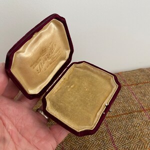 Antique Velvet Jewelry Box. Vintage Jewellery Box - Etsy