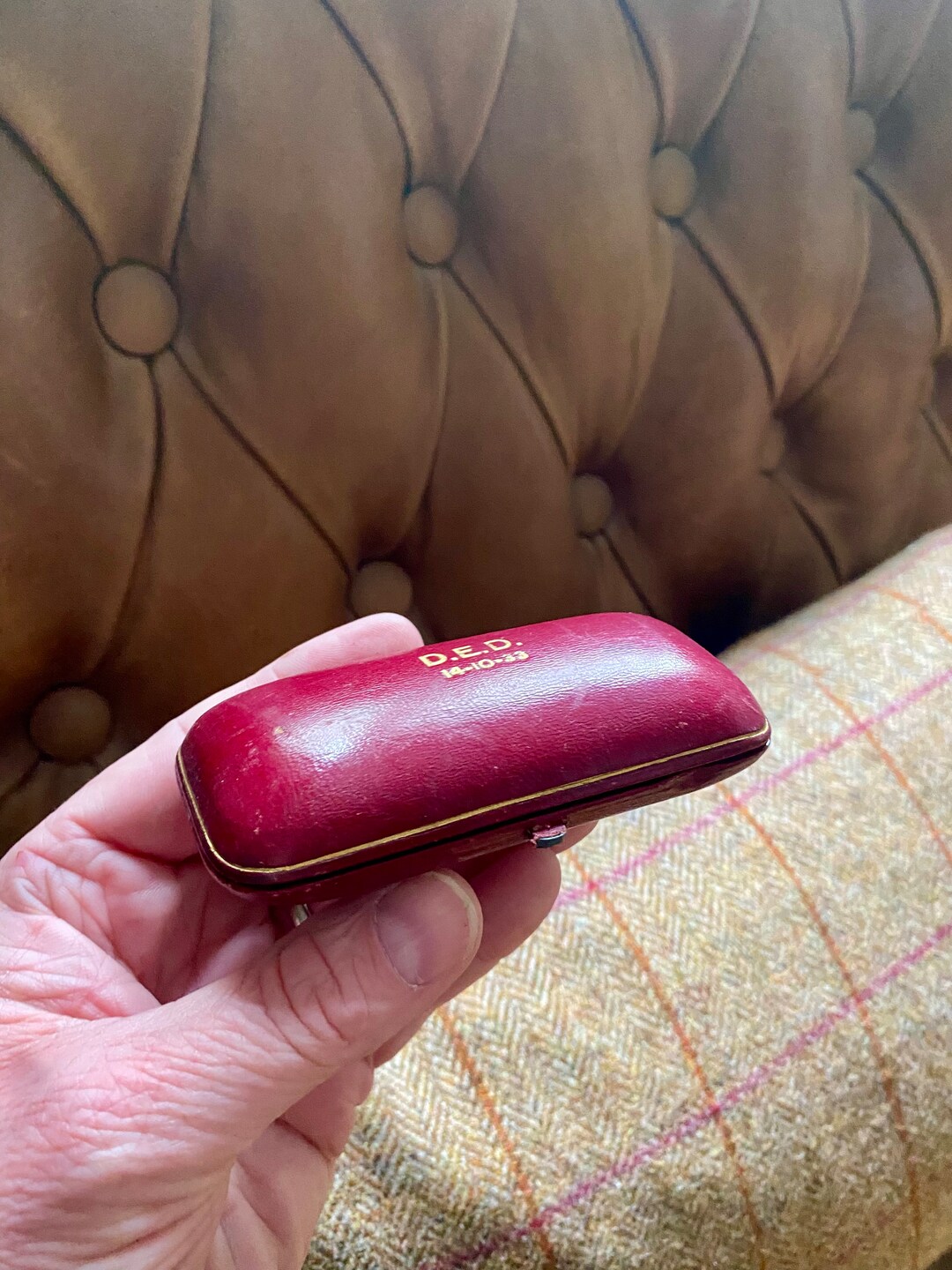 Quality Vintage Leather Jewelry Box. Vintage Jewellery Box. Antique ...