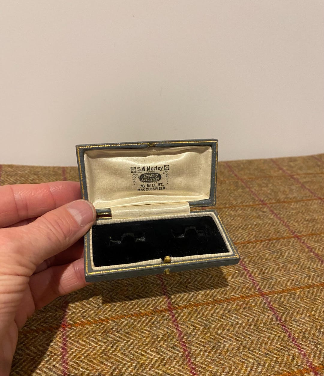 Vintage Cufflinks Box. Vintage Jewellery Box. Antique Jewelry Box for ...