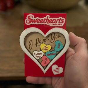 Personalized Sweethearts Candy Box SVG Laser Design (digital Download ...