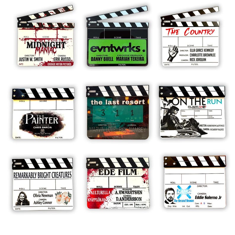 Personalized Clapper Board: Custom Film Slate, Director Gift - Etsy