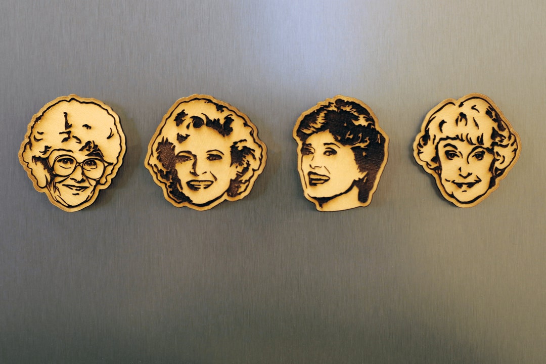 The Golden Girls Refrigerator Magnets - Character Heads Rose, Blanche ...