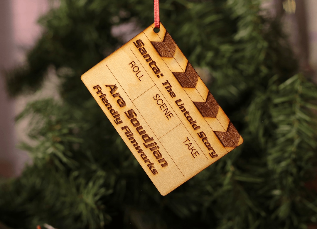 Personalized Movie Slate Christmas Ornament Your Name, Position, and ...