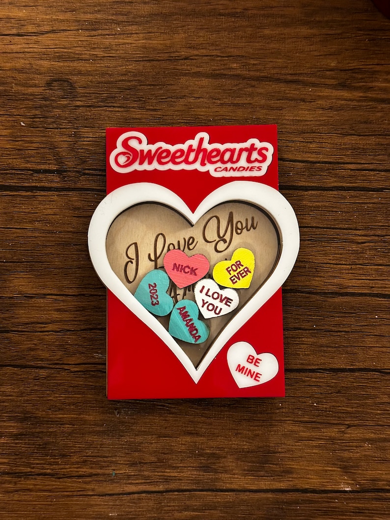 Personalized Sweethearts Candy Box SVG Laser Design (digital Download ...