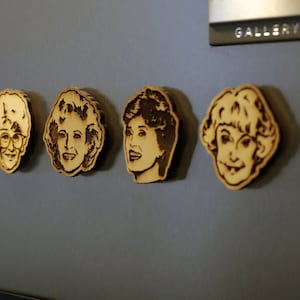 The Golden Girls Refrigerator Magnets - Character Heads Rose, Blanche ...