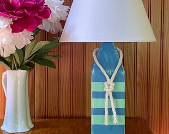 Nautical Buoy Lamp Rustic Coastal Table Lamp, Shabby Chic Lighting ...