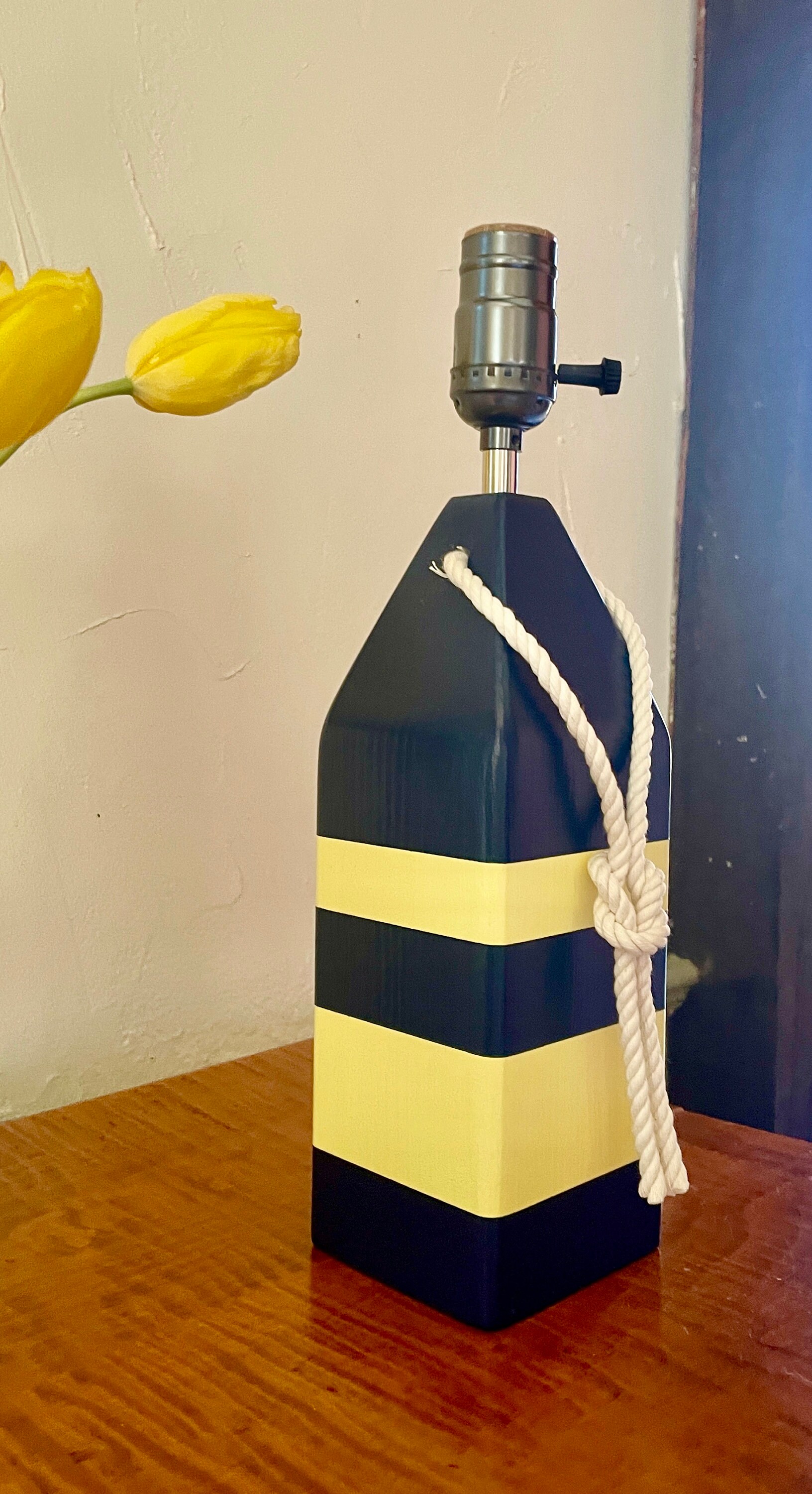 Lobster Buoy Lamp, Lobster Trap Buoy, Nautical Lighting, Coastal ...