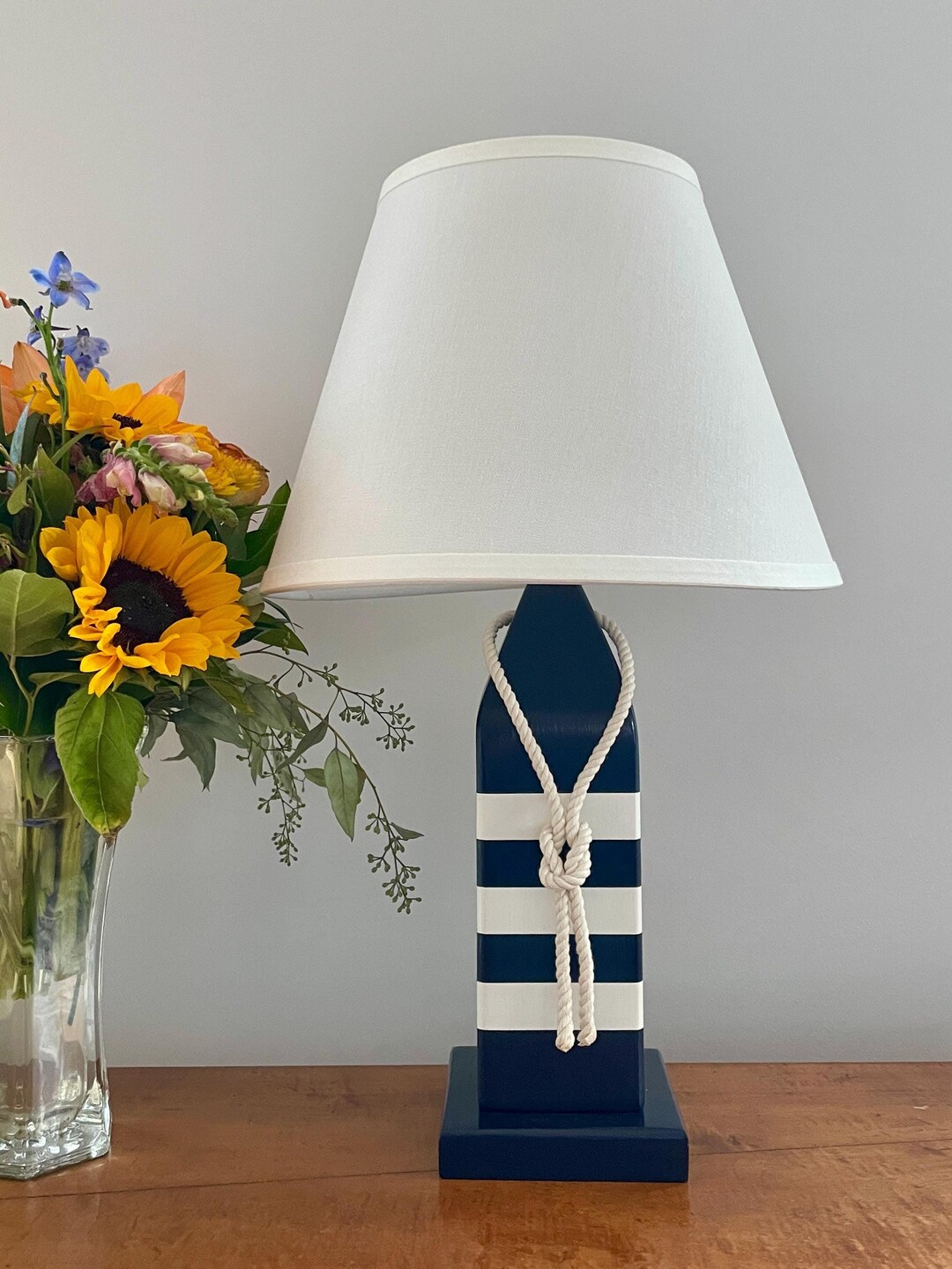 Lobster Buoy Lamp, Nautical Lamp, Coastal Cottage Lamp, Table Lamp ...