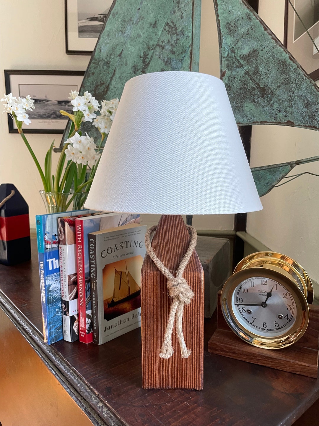 Lobster Buoy Lamp Wooden Lobster Trap Buoy Nautical - Etsy