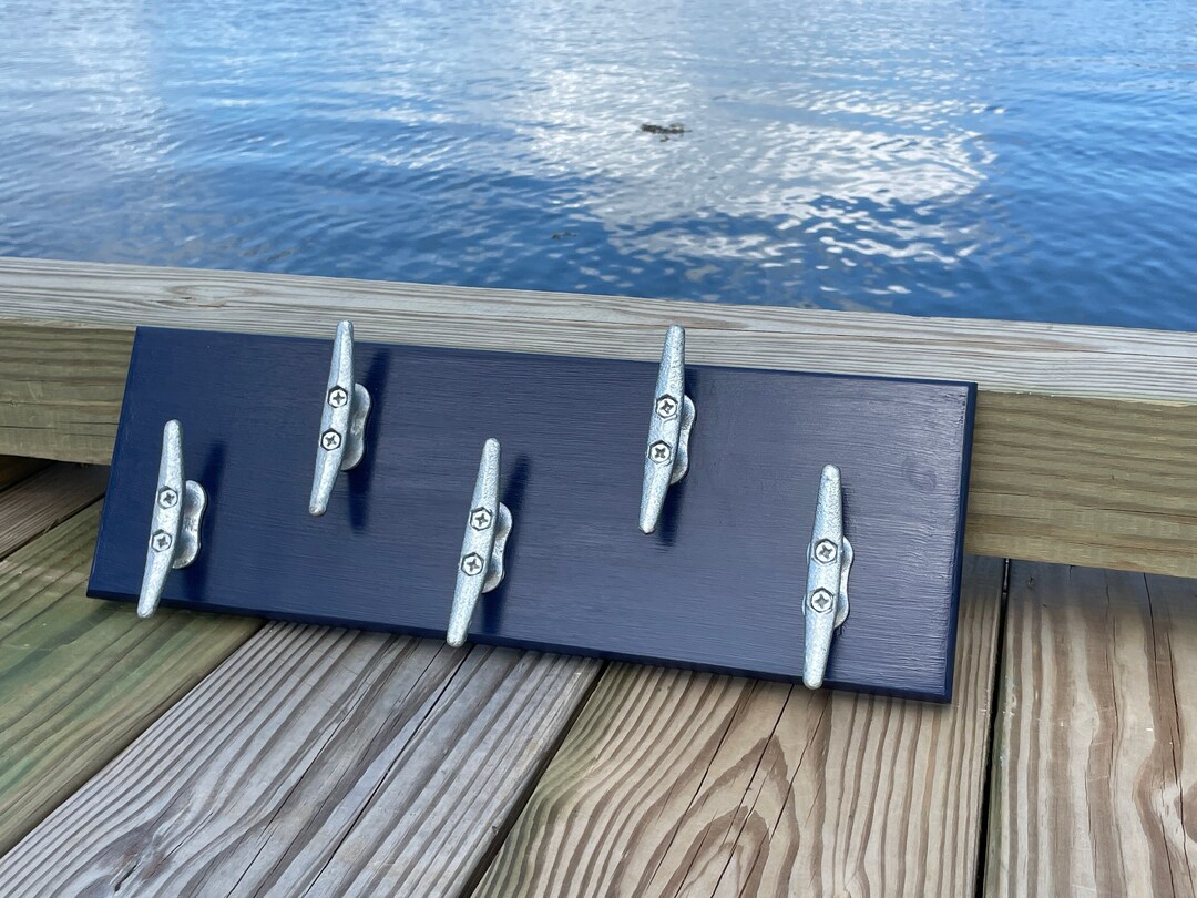Boat Cleat Rack, Nautical Towel Rack, Coat Rack, Hat Rack, Key Hooks ...