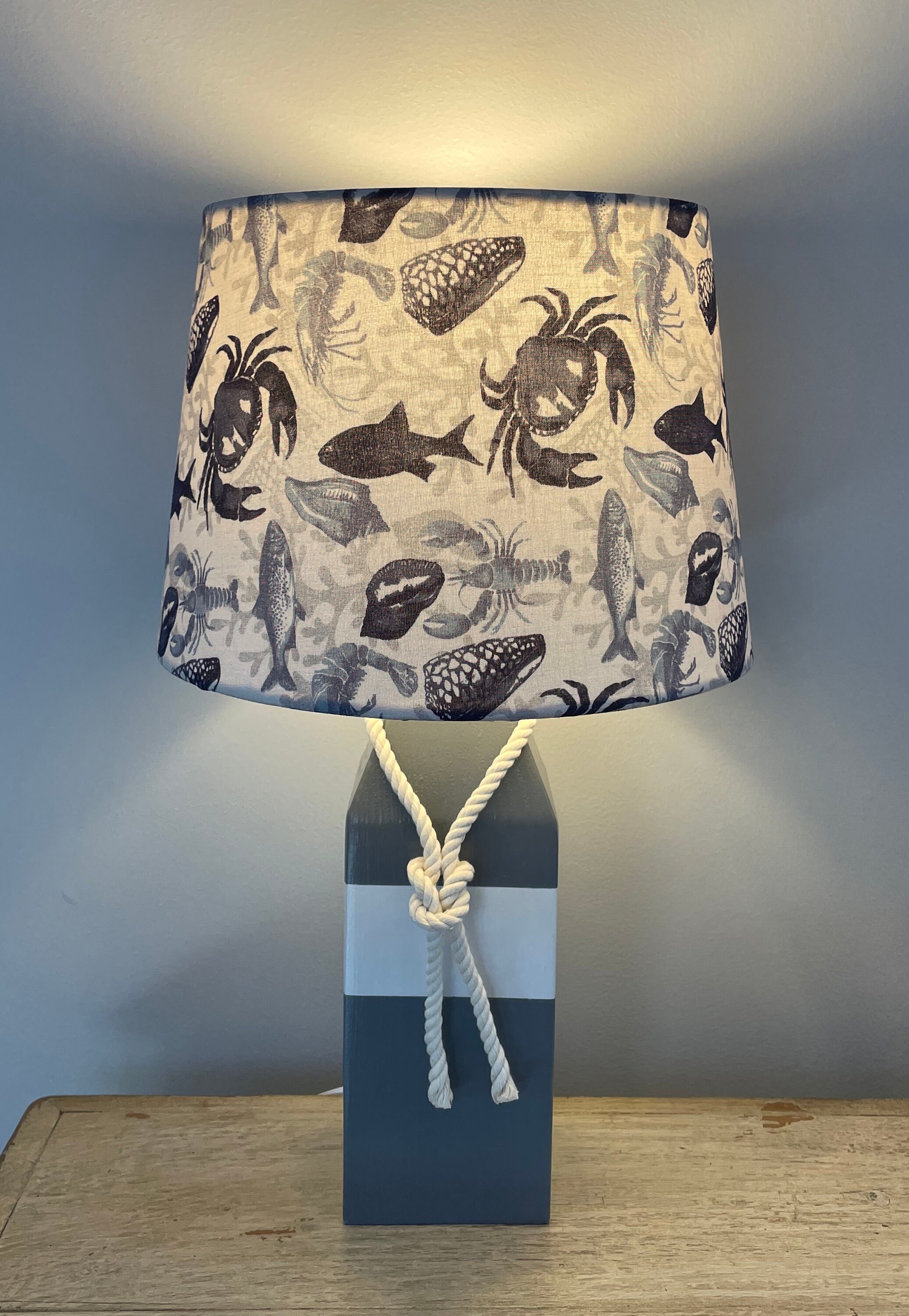 Lobster Buoy Lamp, Buoy Light, Nautical Lamp, Coastal Cottage Decor ...