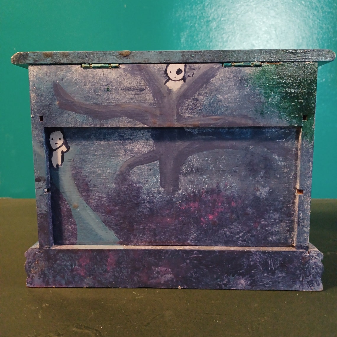 Studio Ghibli Kodama Themed Hand Painted Vintage Jewelry Box - Etsy
