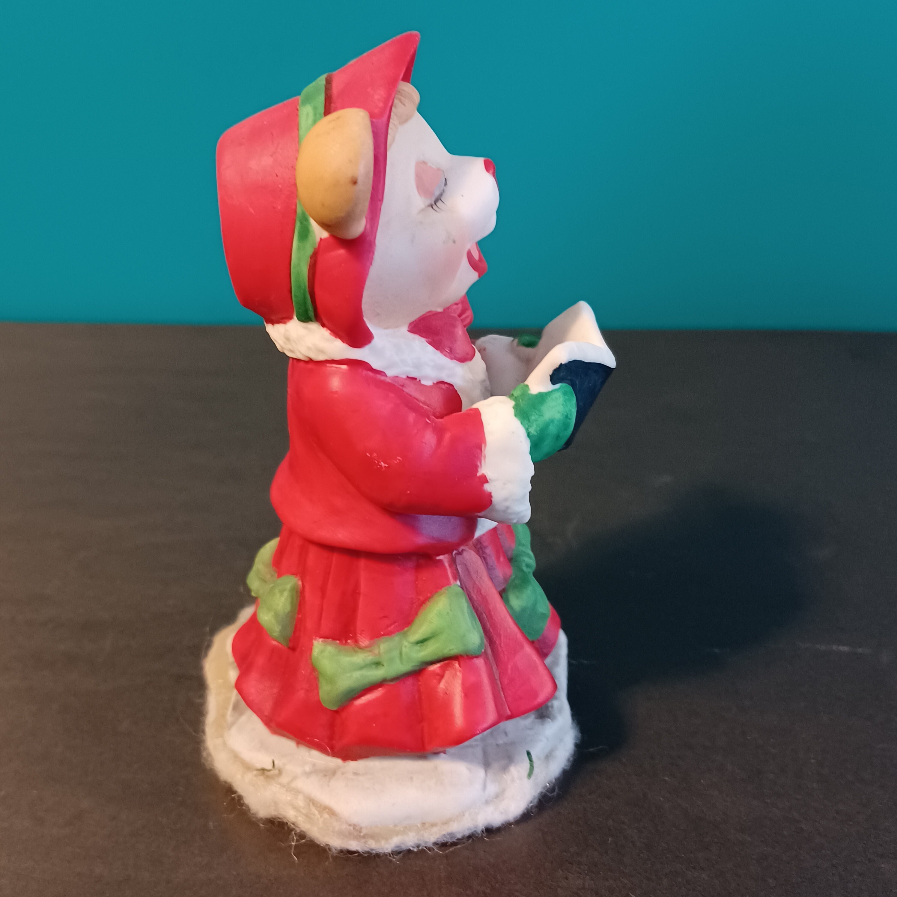 Vintage Christmas Caroling Singing Mouse Figurine - Etsy