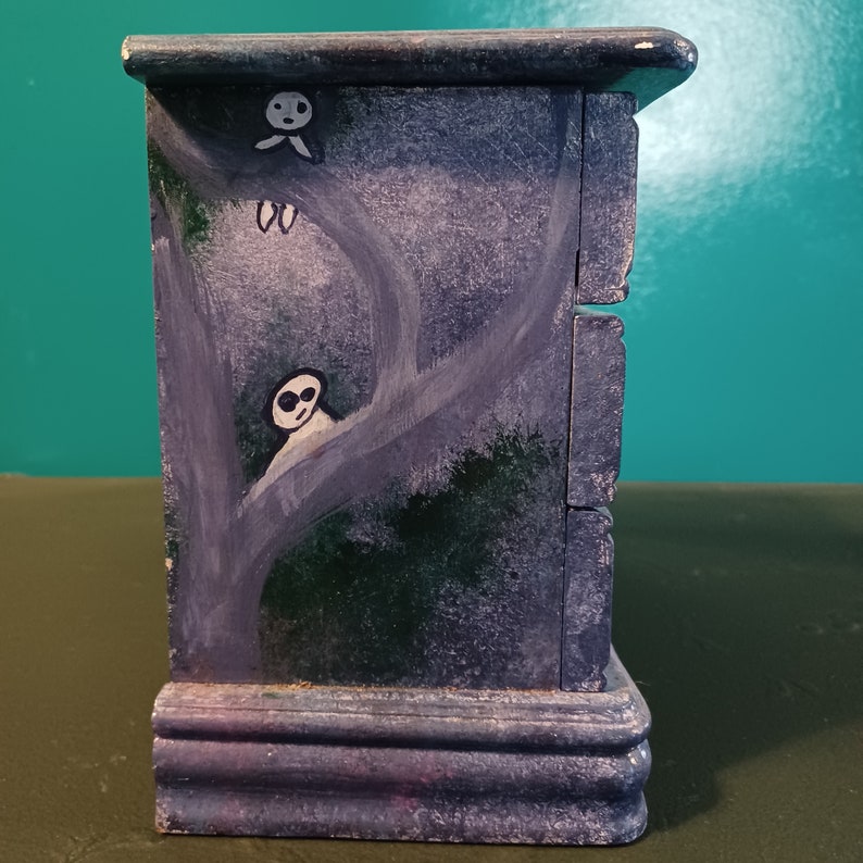 Studio Ghibli Kodama Themed Hand Painted Vintage Jewelry Box - Etsy