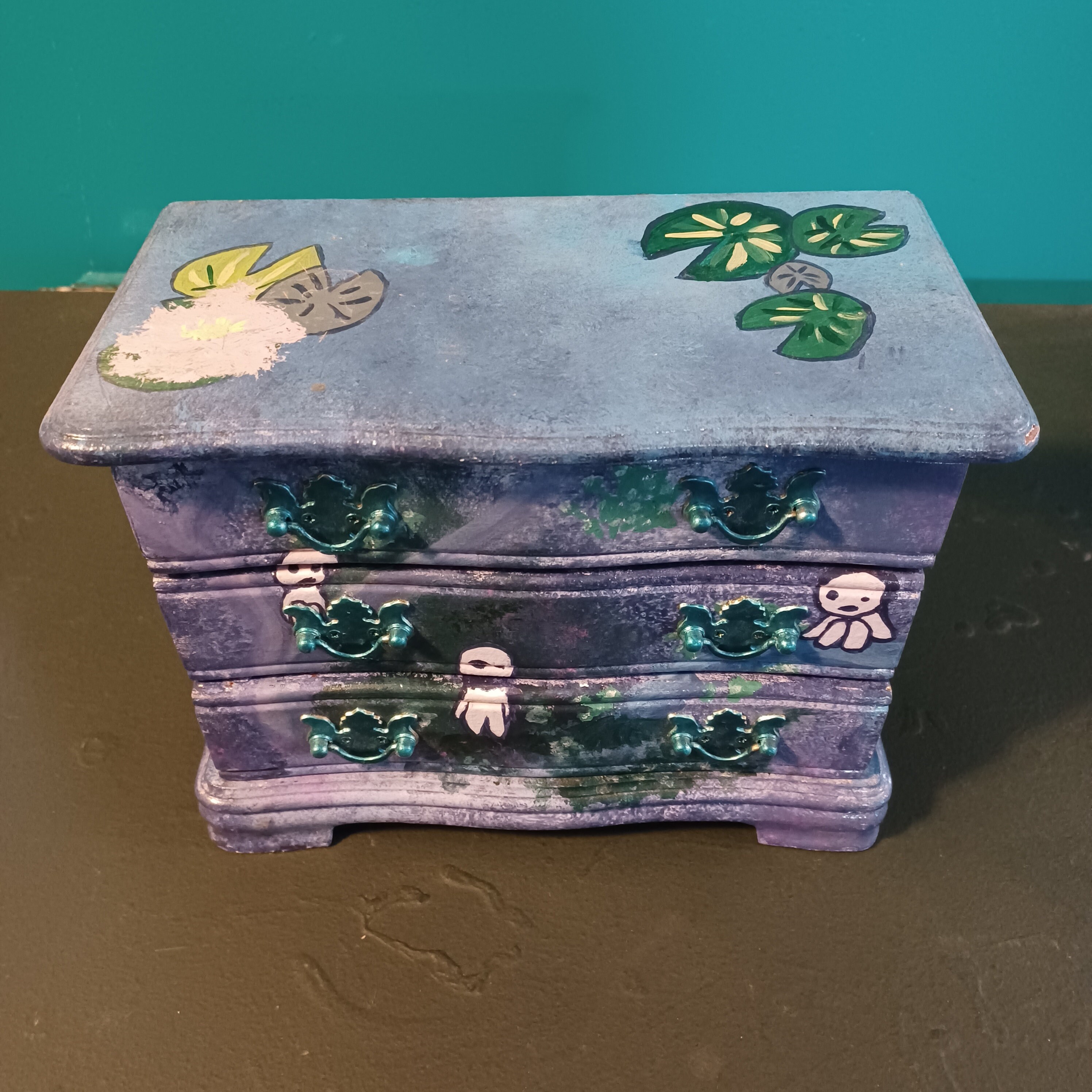 Studio Ghibli Kodama Themed Hand Painted Vintage Jewelry Box - Etsy