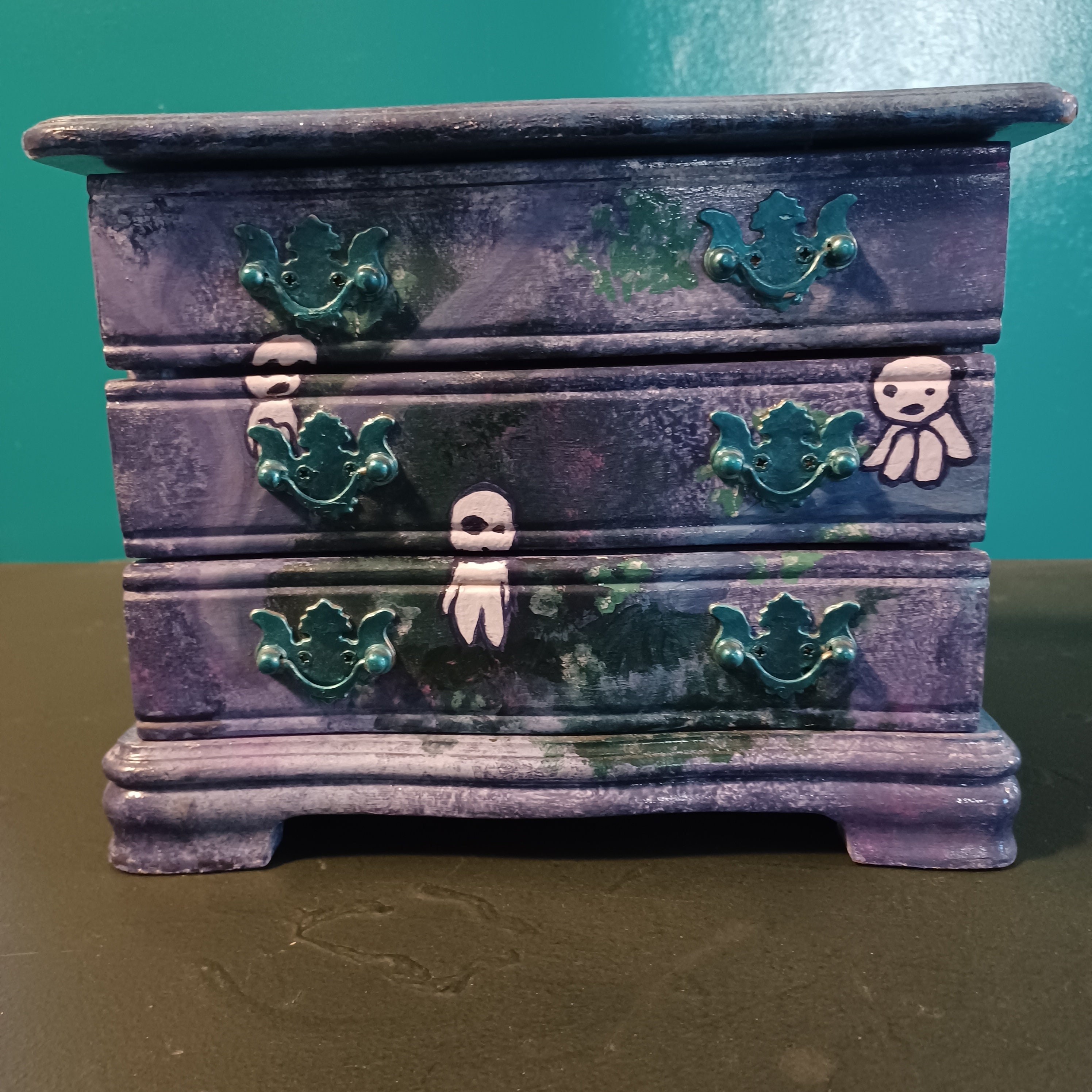 Studio Ghibli Kodama Themed Hand Painted Vintage Jewelry Box - Etsy