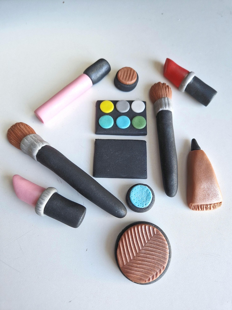 Edible Make up Cake Topper,fondant Icing Party Decoration - Etsy