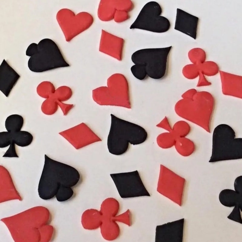Playing Card Cake Topper - Etsy