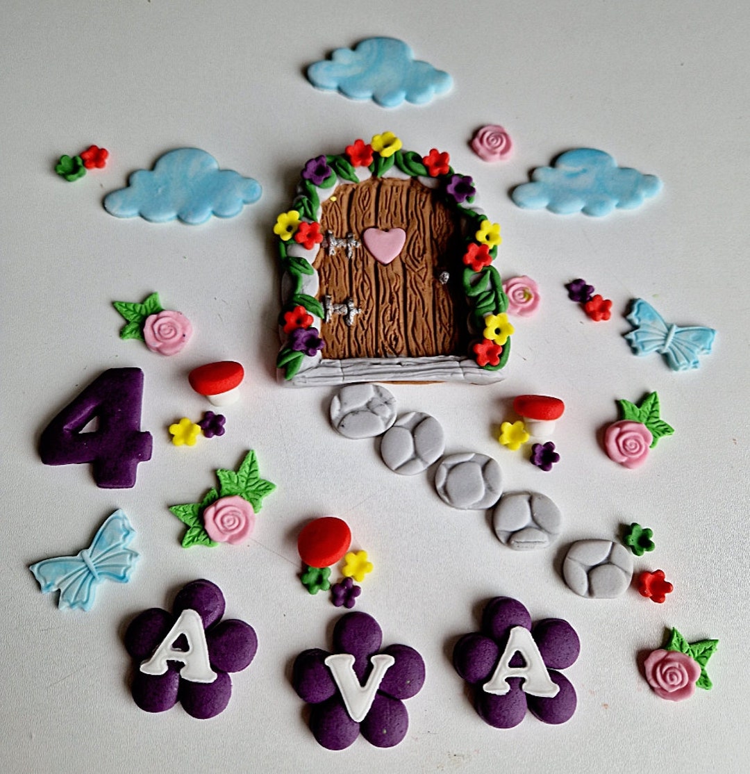 Edible Fairy Door Cake Topper,fondant Icing Decoration - Etsy