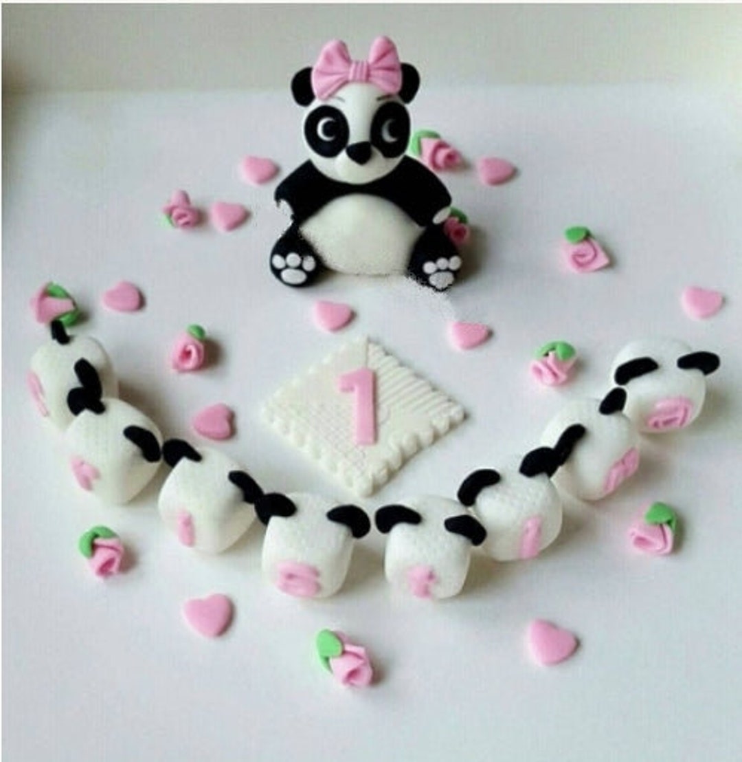 Edible Baby Panda Cake Topper,fondant Icing Decoration - Etsy